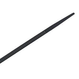 HS Plastic Ties with Screw Holes (100 Pack) 7.5 Inch Mount Head Electrical Zip Ties 50 LBS,UV Black