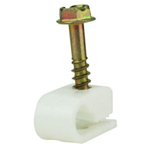 Skywalker Flexible Single Cable Screw Clips (Pack of 100 / White)