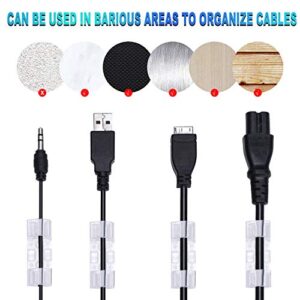 100pcs Adhesive Cable Clips, Multipurpose Cord Holder, Wire Clips, Car Cable Organizer, Cable Wire Management, Cable Holder for Car, Office and Home