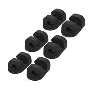 scosche cmaa2-6pkrp stick em adhesive cable management clip organizers (6-pk) black