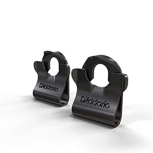 D'Addario Dual-Lock Guitar Strap Lock - Guitar Strap Locks Set - Protect Your Instrument with No Modifications or Hardware - Secures Cables - Easy to Attach - 1 Pair