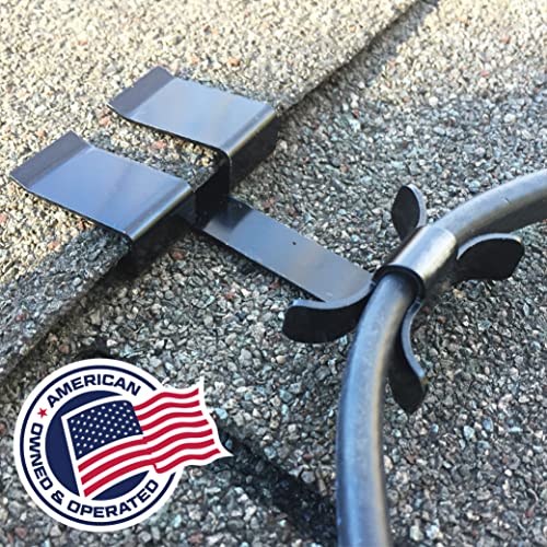 Grip Clip Roof Clips - Clip Hooks for Installing Heat Tape & De-Icing Cable - Prevents Unnecessary Damage to Roofing - Simple Nail-Free Outdoor Cable Clips (.325-25 Pack)