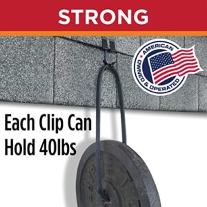 Grip Clip Roof Clips - Clip Hooks for Installing Heat Tape & De-Icing Cable - Prevents Unnecessary Damage to Roofing - Simple Nail-Free Outdoor Cable Clips (.325-25 Pack)