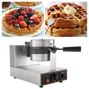 WICHEMI Commercial Waffle Maker Electric Waffle Making Machine Flip Waffle Iron Hong Kong Eggettes Waffle Baker 360° Rotating Non-Stick Egg Bubble Maker 50-250℃ Temperature Adjustable 110V, 1300W