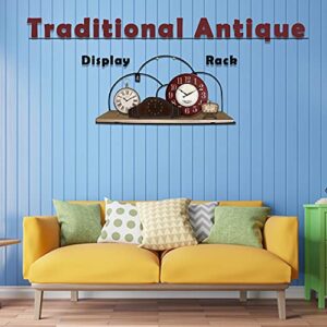 Angel's Peel Lounge Metal Wooden Hanging Floating Shelf Wall Decor for Home Decoration, Bedroom, Kids Room, Office- Rack Storage for Books, Plants, Toys and Deceptive Items(16" x 9" x 4")