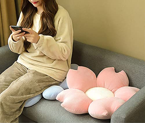 Mozacona Sakura Soft Plush Throw Pillow Flower Pillow Plush Cushion