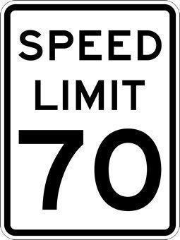 Saraheve Metal Sign 8x12 inches Tin Sign 70-MPH Speed Limit Sign