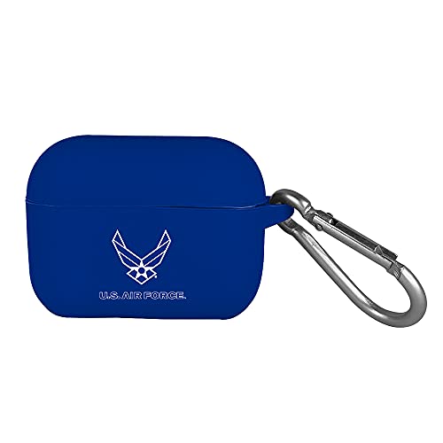 AudioSpice Collegiate US Air Force Silicone Cover for Apple AirPods Pro (1st Generation) Charging Case with Carabiner