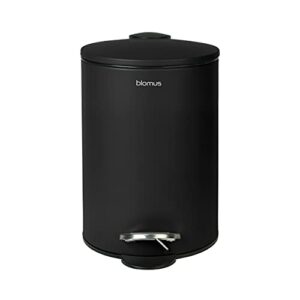 blomus tubo pedal bin wastepaper basket 3liter black