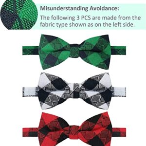 Dog Bow Ties, 10pcs KOOLMOX Dog Bowties, Dog Neck Ties With Adjustable Dog Bow Tie Collar, Plaid Puppy Bow Tie For Small Medium Boy Girl Dogs Cats Pet Summer Gifts Holiday Costume Grooming Accessories