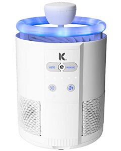 katchy duo 2 in 1 indoor fruit fly trap, mosquito killer, and gnat & bug catcher with uv light fan and sticky traps for bugs