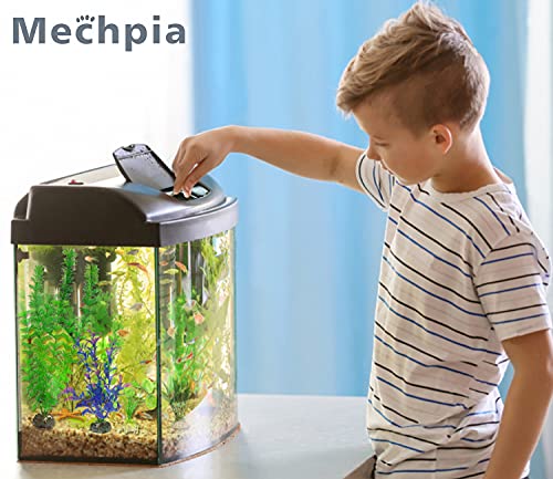 Mechpia 13 Pieces Aquarium Decorations Kit, Fish Tank Decorations Set Small Resin Castle and Rockery Betta Fish Cave Hideout Coral Artificial Plastic Plants Ornament Accessories