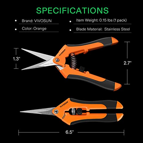 VIVOSUN Dual Rotating Batch Compost Bin with 6.5 Inch Gardening Hand Pruner Pruning Shear