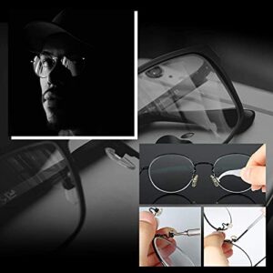 Magnetic Eyeglass Repair Kit, Glasses Repair Kit with Eyeglass Screws Include Nose Pads, Precision Screwdriver Tool Set and Tweezers for Eyeglasses, Sunglasses, Watch Clock Spectacle Repair