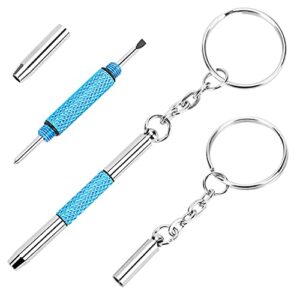 uneak - eyeglass screwdriver repair kit precision 3 in 1 mini screwdrivers set keychain glasses, sunglasses, sunglass, watch, electronics, jewelry, eyeglasses, flat head, phillips, hex