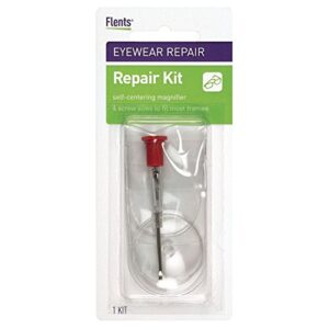 flents eyewear eye glasses repair kit, with magnifying glass