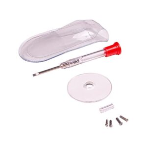 apex glasses repair kit - eyeglass repair kit with small screwdriver ,eyeglass screws, magnifying glass, screw guide, & storage pouch - universal eyeglass repair kit for reading glasses, & sunglasses