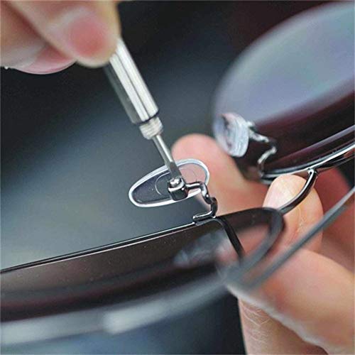 ReNext Keychain eyeglass screwdriver, screwdriver key,5PCS/Set 3 in 1 Aluminum Steel Eyeglass Screwdriver Sunglass Watch Repair Kit With Keychain Portable Screwdriver Hand Tools, eyeglass repair