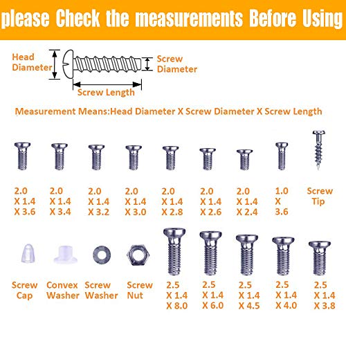 Eyeglasses Repair Kit, HKIDEE Sunglasses Repair Kit with 1000PCS Eyeglass Screws and 6 Pcs Screwdrivers Tweezer for Glasses, Sunglass, Watch Clock Spectacle Repair