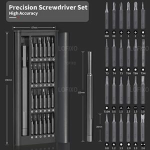 Precision Screwdriver Set,Eyeglass Repair kit,Magnetic Screwdrivers Torx,Pentalobe,Triwing,Flathead,Phillips LOFIXO All in One Tools Set for iPhone,Switch,Camera,Phone Screen,Watch,Mac,ps4,Xbox one