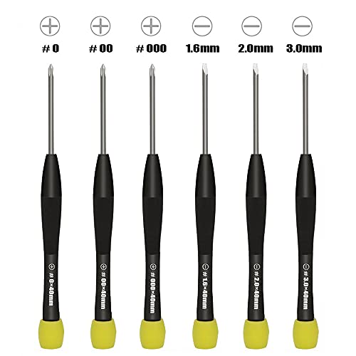 Eyeglass Repair Kit, YAUENDE Eyeglasses Screwdriver Set with Eyeglass Screws, Tweezer, Cleaning Cloth for Eyeglass, Sunglass, Spectacles & Watch Repair