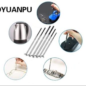 TUOYUANPU 6PCS Mini Screwdriver Set, Eyeglass Repair Kit Screwdriver，Precision Repair with 6 Different Sizes Flat head and Philips Screwdriver Sets,Ideal For Watch, Electronic Repairs