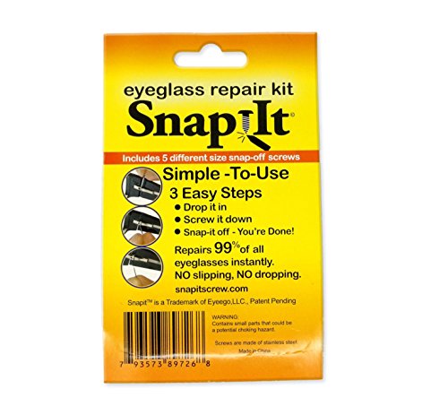 Snap-it Eyeglass Repair Kit, 6 Pack