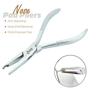 Spire tools ® Nose Pad Arm Adjusting Pliers Eyeglass Arms Frame Eyeglasses Nose Pad Remover, Multi-purpose Optical Optician Tool for Glasses Repair Assembling & Adjusting