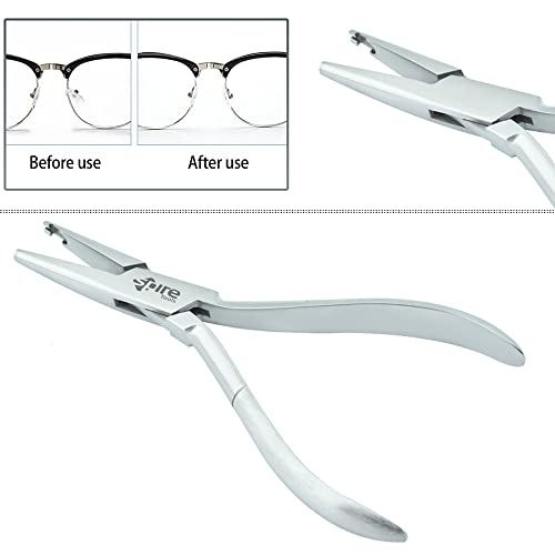 Spire tools ® Nose Pad Arm Adjusting Pliers Eyeglass Arms Frame Eyeglasses Nose Pad Remover, Multi-purpose Optical Optician Tool for Glasses Repair Assembling & Adjusting