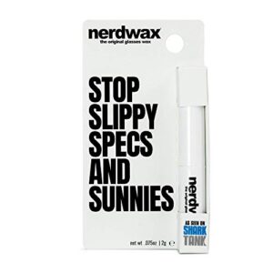 nerdwax glasses wax - single | stop sliding glasses | anti-slip eyewear retainer | as seen on shark tank