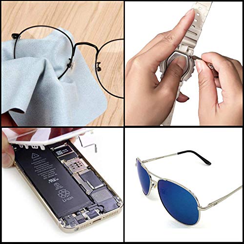 1000Pcs Eyeglass Repair Kit, Screws Nut Set for Glasses Clocks Watches Stainless Steel Assortment with Screwdriver & Tweezers Universal Repair Screws Tool Kit