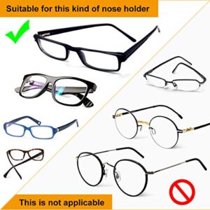 40 Pairs Eyeglass Nose Pads Silicone Soft Seft Adhesive Thin Anti-Slip Nosepads for Eyeglasses Glasses Sunglasses (Clear 1mm)