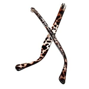 1 pair leopard print eyeglass temples plastic glasses replacement arms eyeglass repair kit sunglass replacement parts 14.5cm