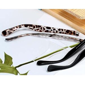 1 Pair Leopard Print Eyeglass Temples Plastic Glasses Replacement Arms Eyeglass Repair Kit Sunglass Replacement Parts 14.5cm