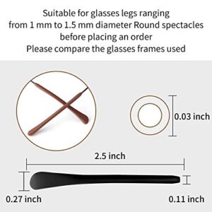 yiwoo 15 Pairs Silicone Eyeglass End Tips Ear Sock Pieces Tube Replacement for Thin Metal Eyeglass Legs(5 Colors)