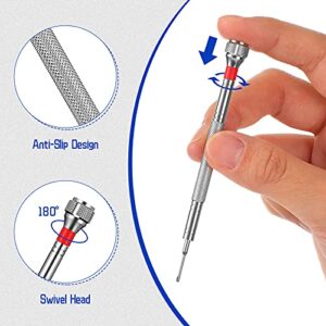 8 Pieces Precision Screwdriver, Jewelers Screwdriver Set, Watch Repair Screwdriver Set 0.6-1.6 mm, Micro Screwdriver for Watch Repair, Eyeglasses Repair, Jewelry Work, Electronics Repair