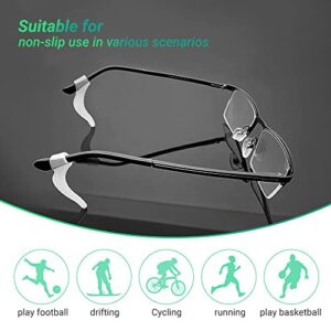 Eyeglass Nose Pads Ear Grips 10 Pairs Glasses Nose Pad 10 Pairs Glasses Retainer Ear Hooks for Glasses Sunglasses Non-Slip Eyeglasses Holder Eyeglass Repair Kit Sunglasses Replacement Pads