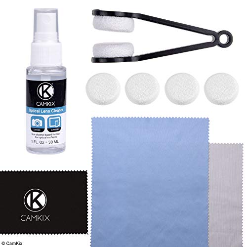 Cleaning Kit for Eyeglasses/Sunglasses - Lens Cleaning Tool with 2 Sets of Spare Pads, Lens Cleaning Spray Bottle, 3 Microfiber Cloths - Quick and Easy to Use - Immaculate Results