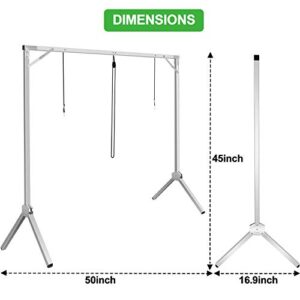 iPower GLJMPSFOLD4 4 Feet Foldable Grow Light Stand Rack for Seed Starting Plant Propagation (No LED Tube Included), 1 Pack,metal