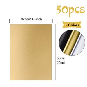 CHRORINE 50 Sheets Tissue Paper Gold Silver Black Wrapping Paper Bulk for Graduation Wedding Birthday DIY and Craft Decor