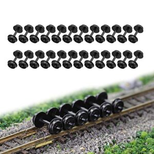 24pcs pom plastic 33'' wheels for model train 1:160 n scale wheel hp28 (n scale)