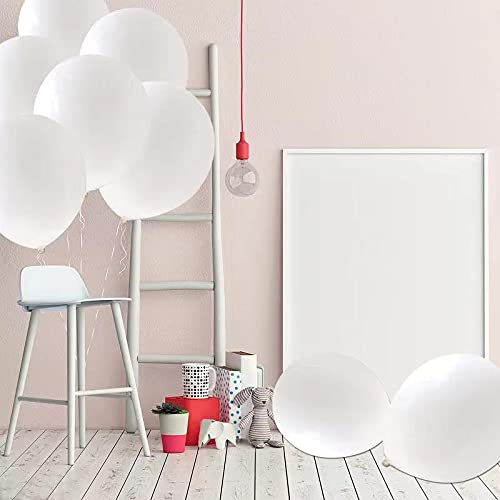 18 inch White Balloons, 20 pcs Big Pure White Thicker Latex Balloons for Wedding Birthday Baby Shower Party Decorations