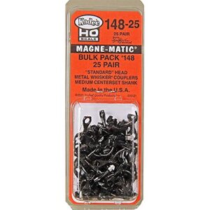 kadee #148-25 bulk pack -25 pair #148 whisker metal couplers - medium ho scale