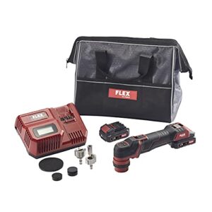 flex pxe 80 12.0-ec set usa 12v cordless multi-polisher-set, includes two 2.5ah batteries, one charger & soft bag