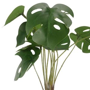 YOGURTCK Reptile Artificial Plants, Amphibian Habitat Hideout, Terrarium Decorations - Monstera