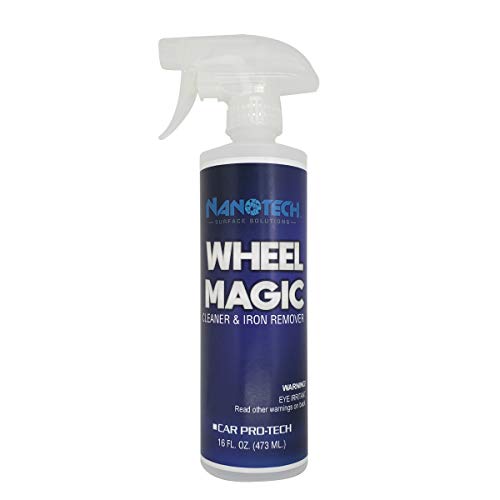 Wheel Magic - Cleaner Iron Stains, Industrial Fallout, Rust Remover Spray for Car, RV, Motorcycle, Detailing - Color Changing Formula - Fast Acting - Non Acid Based (16 Oz.)