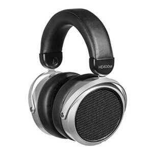 hifiman he400se stealth magnets version over-ear open-back full-size planar magnetic wired headphones for audiophiles/studio, great-sounding, stereo, high sensitivity, comfortable, sliver