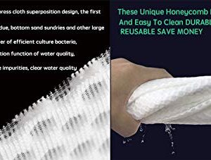 4 inch Honeycomb Filter Socks,4 inch Filter Sock for Saltwater Aquarium,4 inch Ring by 10 inch Long (2 Pack)