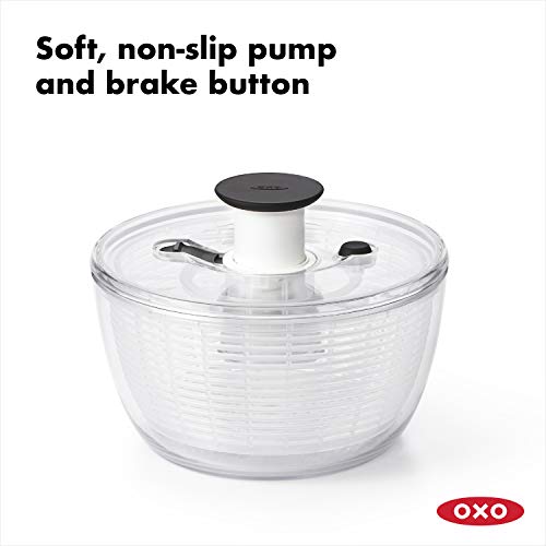 OXO Good Grips GreenSaver Produce Keeper - Large & Good Grips Salad Spinner