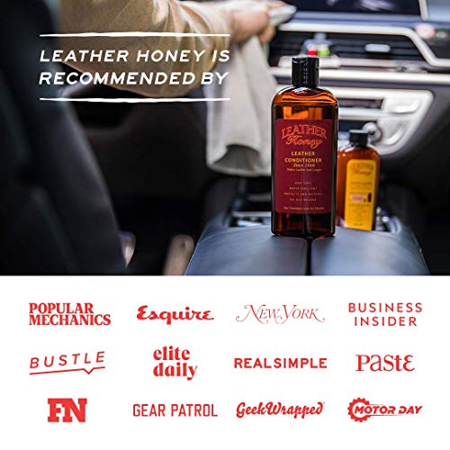 Leather Honey Complete Leather Care Kit Including 8 oz Cleaner and 16 oz Conditioner for use on Leather Apparel, Furniture, Auto Interiors, Shoes, Bags and Accessories